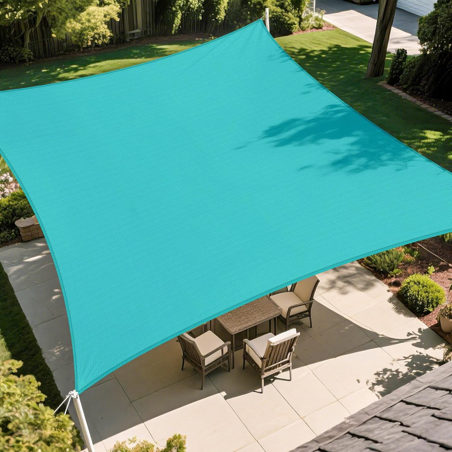 7'x23' sun shade sail rectangle canopy sail shade cloth curved shade ...