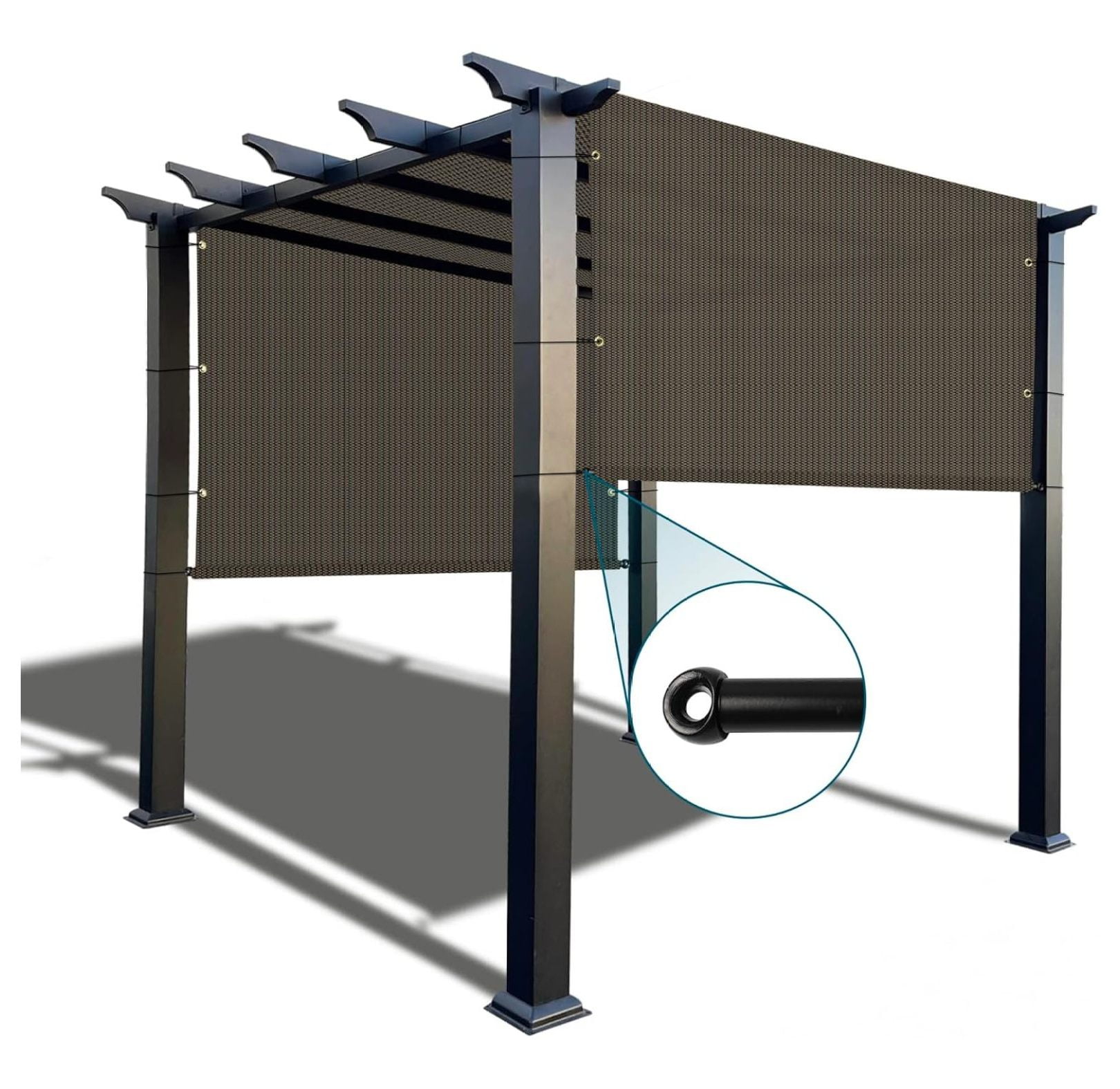 7'x4' Outdoor Pergola Replacement Shade Cover Canopy Privacy Patio ...