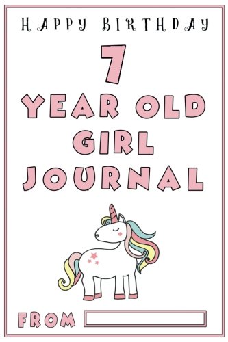 Pre-Owned 7 year Old Girl Journal: Girls First Journal with Black and ...