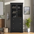 70.1" Modern High Freestanding Tall Bathroom Cabinet with 2 Adjustable ...