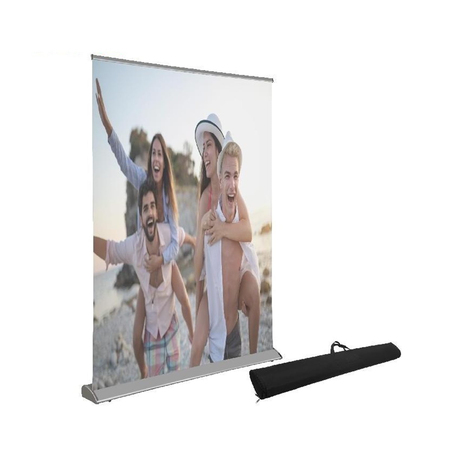 70 110 120 Inch Roll-Up Projector Screen Floor Standing 16:9 8K/4K HD ...