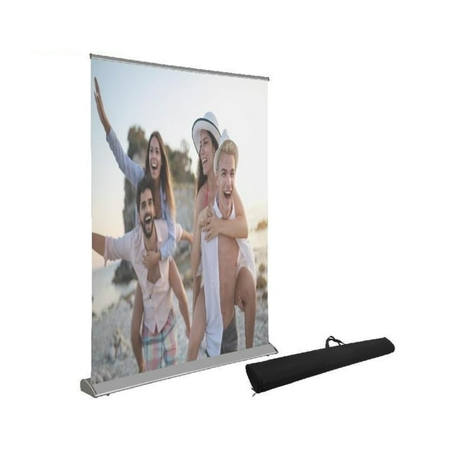 70 110 120 Inch Roll-Up Projector Screen Floor Standing 16:9 8K/4K HD ...
