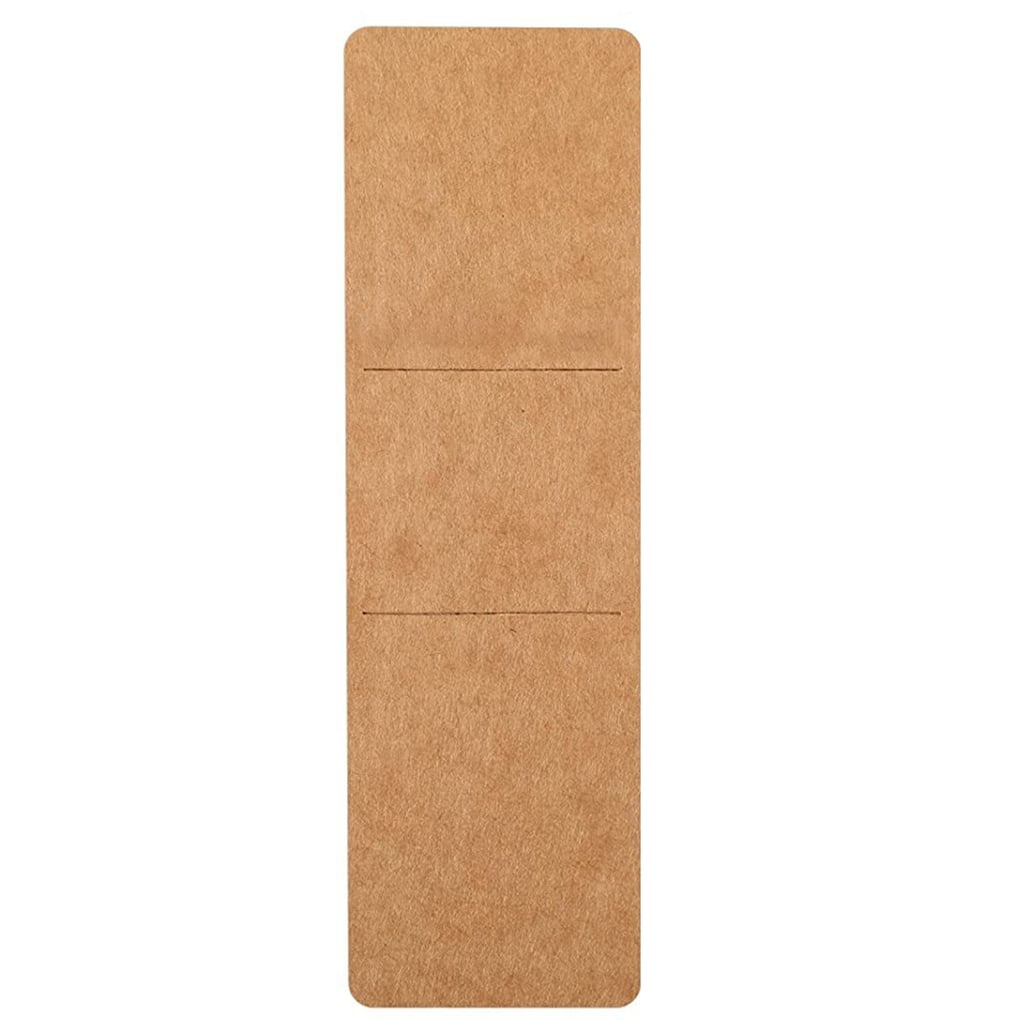 70-200pcs Kraft Bookmark Sleeves Bookmark Holder Resin Bookmarks Blank ...