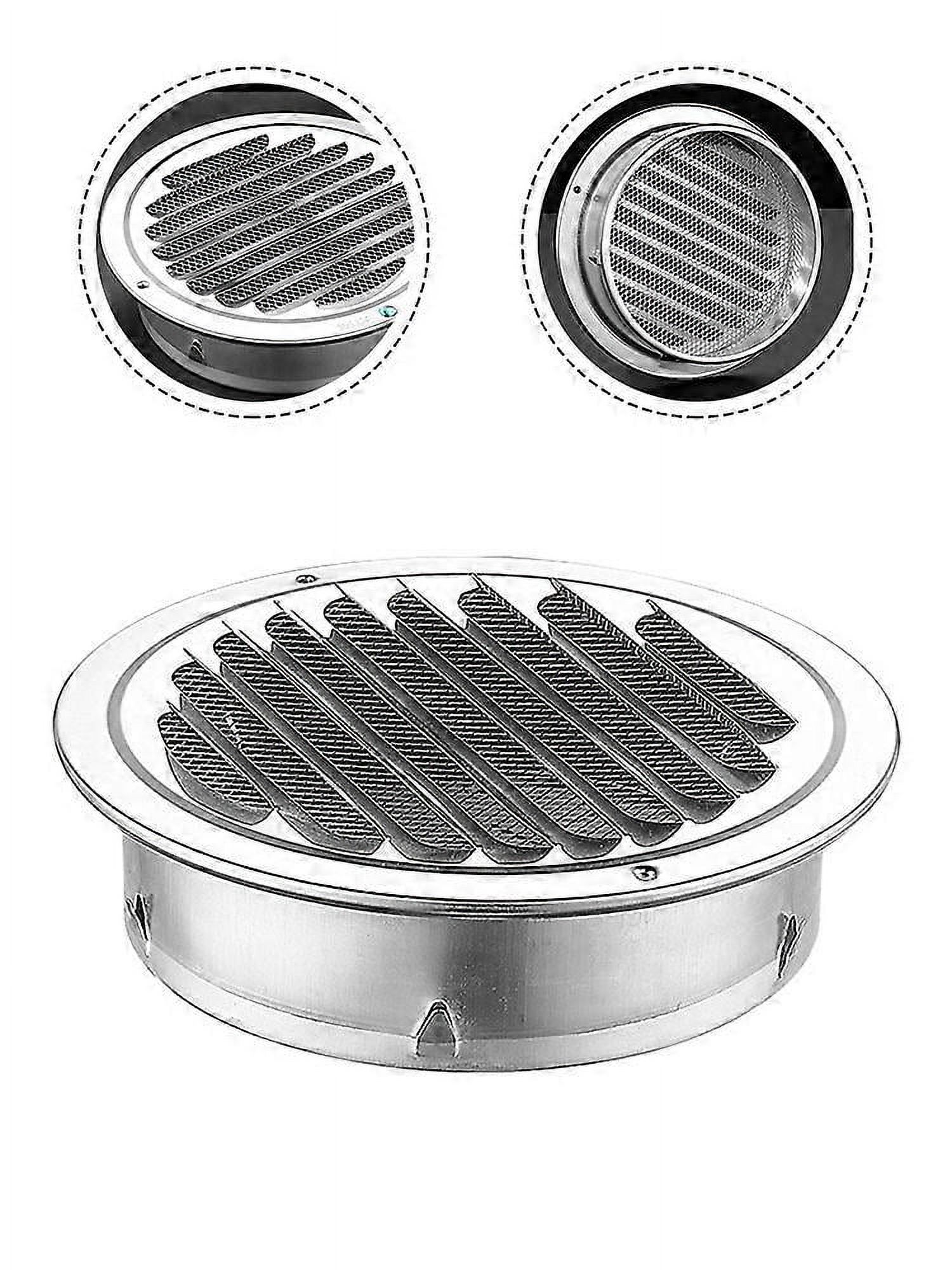 70-300mm Round Stainless Steel Vent Grille Exterior Wall Duct ...