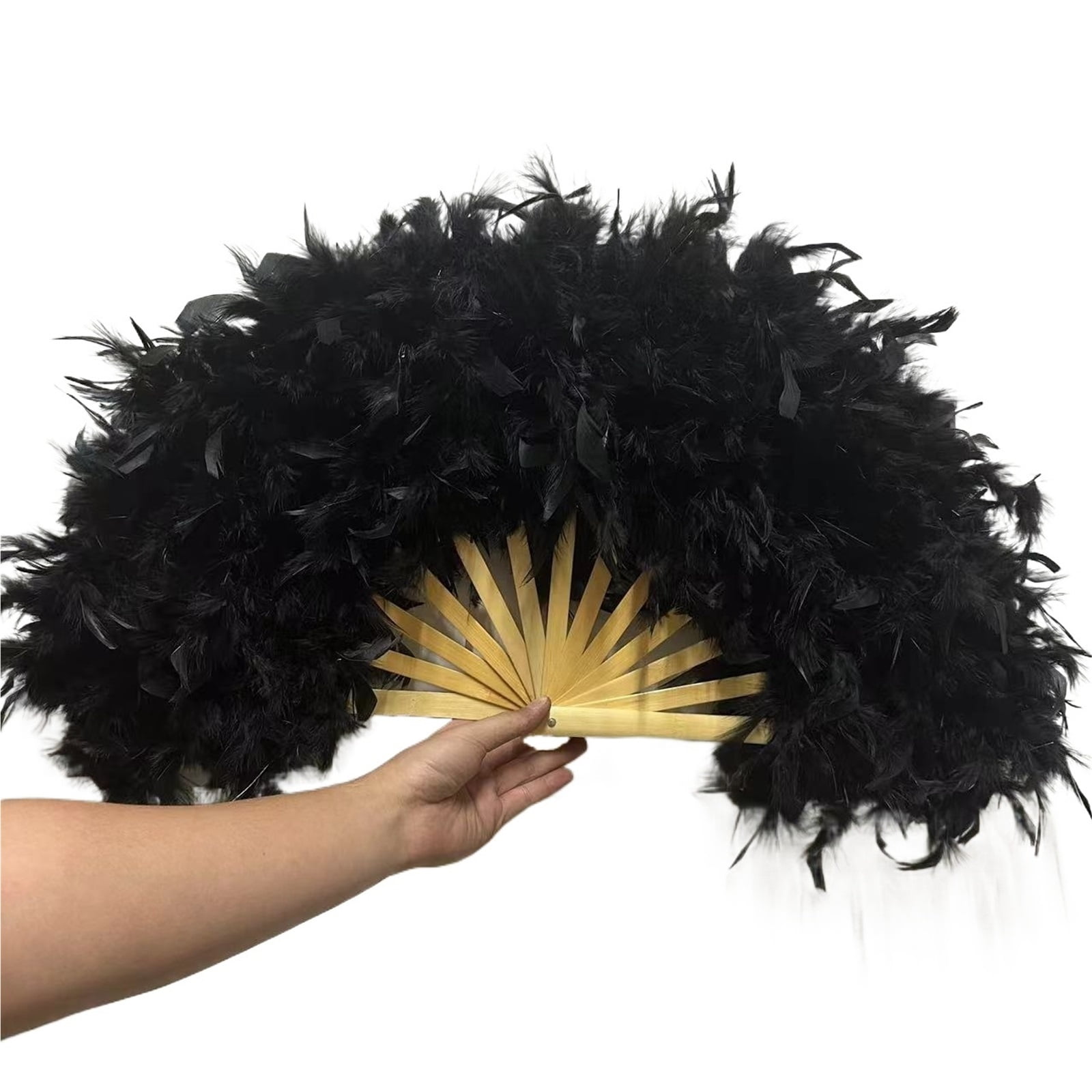 70*40cm Large Feather Fan Stage Performance Dance Fan Photography Props ...