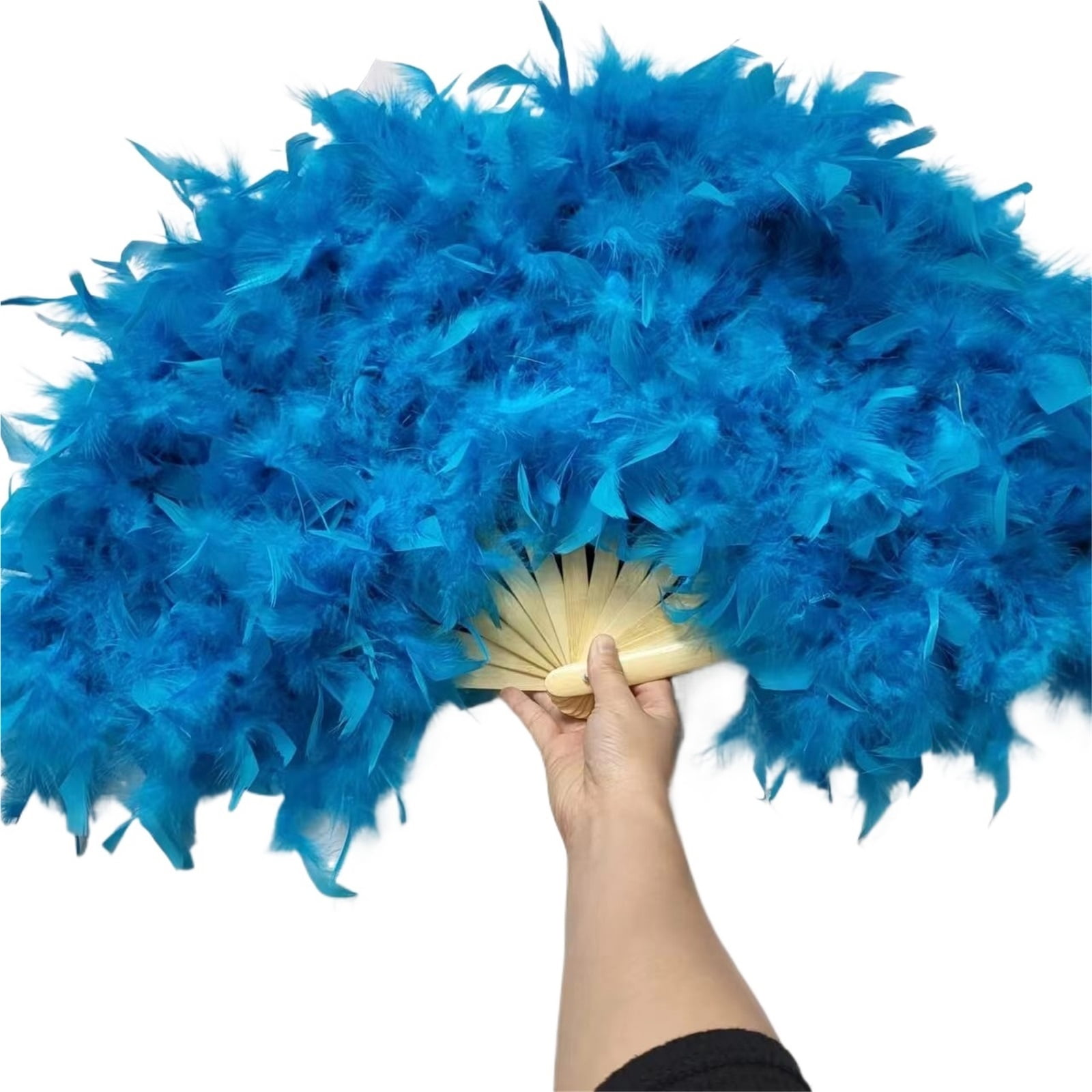70*40cm Large Feather Fan Stage Performance Dance Fan Photography Props ...