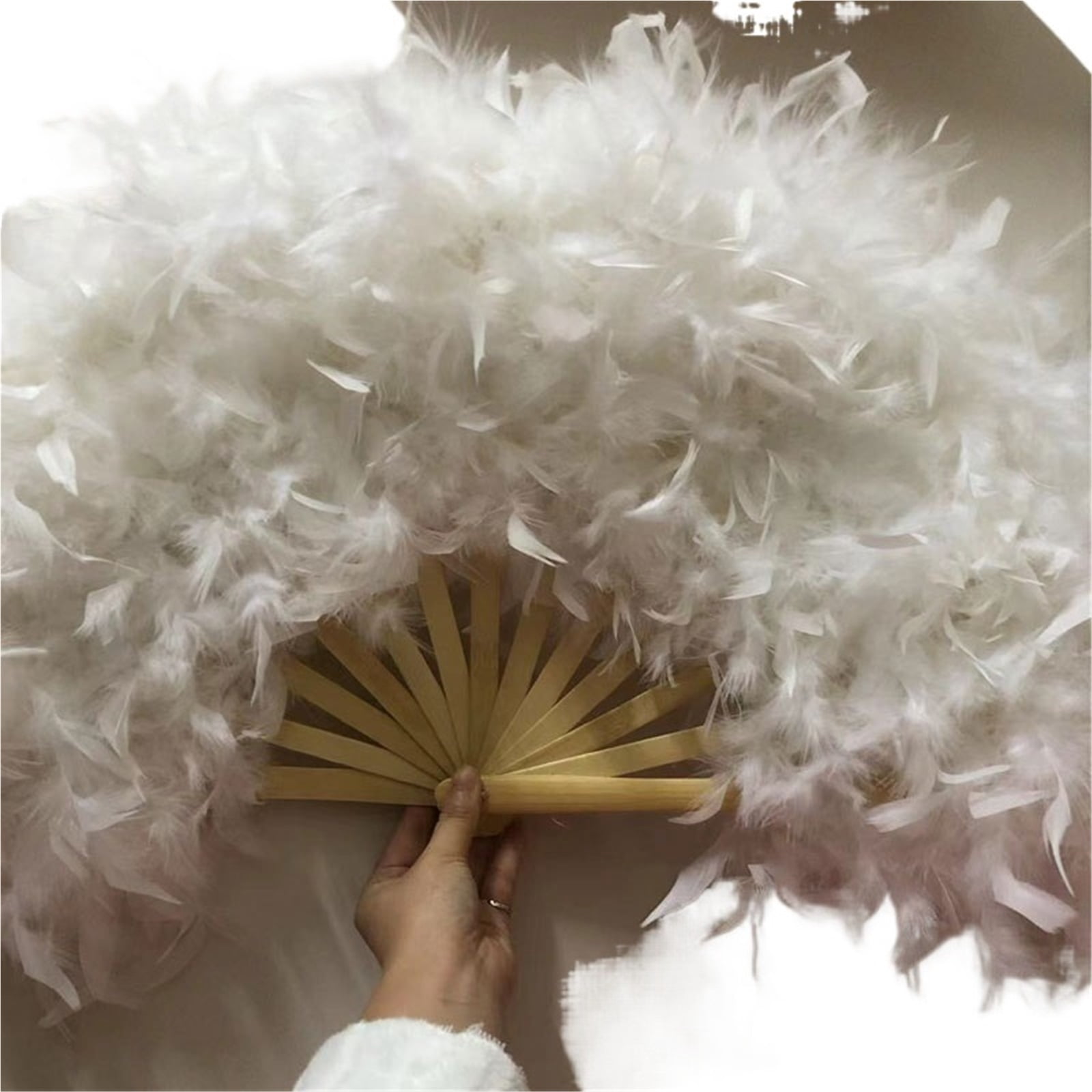 70*40cm Large Feather Fan Stage Performance Dance Fan Photography Props ...
