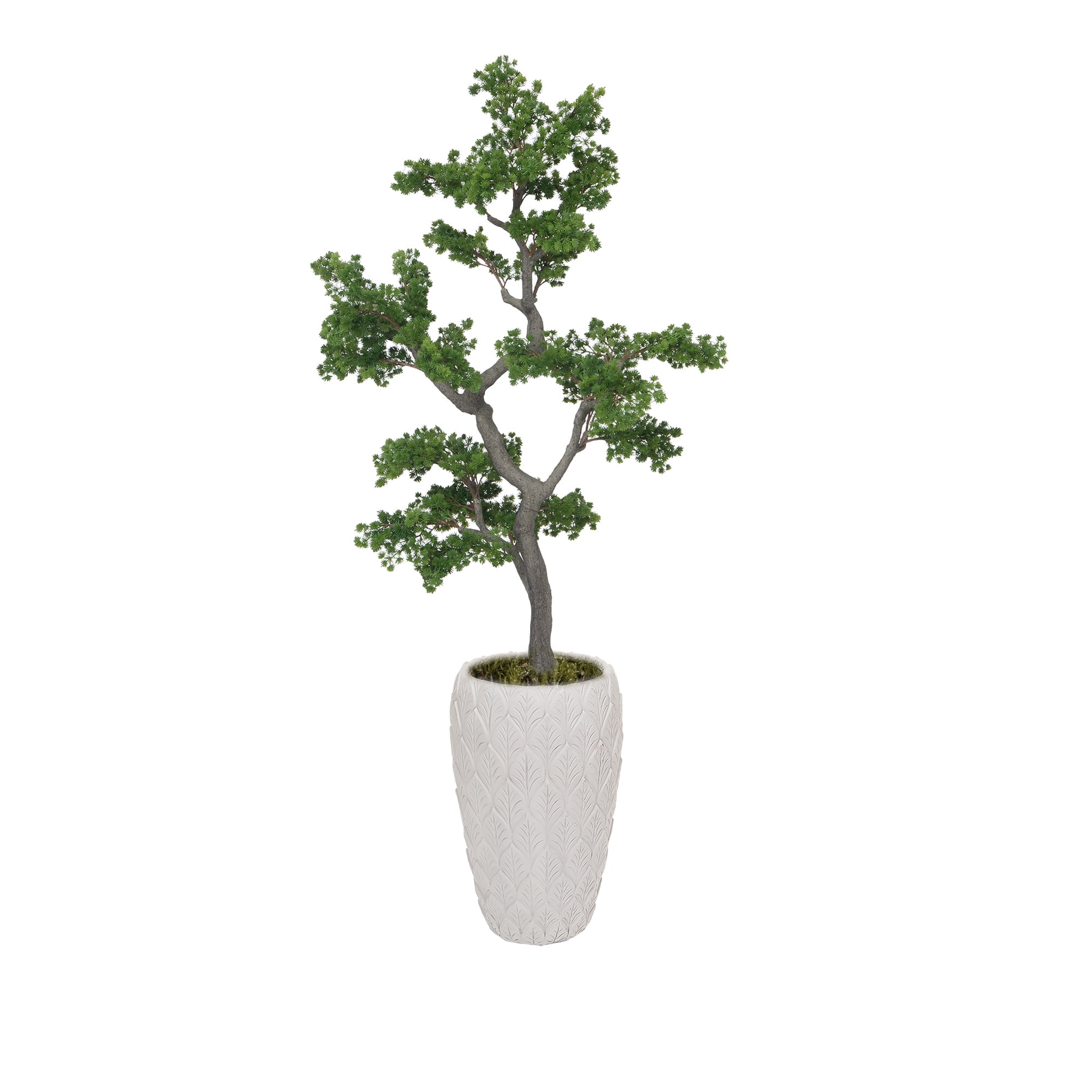 70.5'' Artificial Faux White Pine Tree | Real Touch Faux Pinus Strobus ...