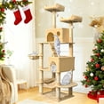 70-52" Multi-Level Large Cat Tree for Big Cats with Condo, Hammock ...