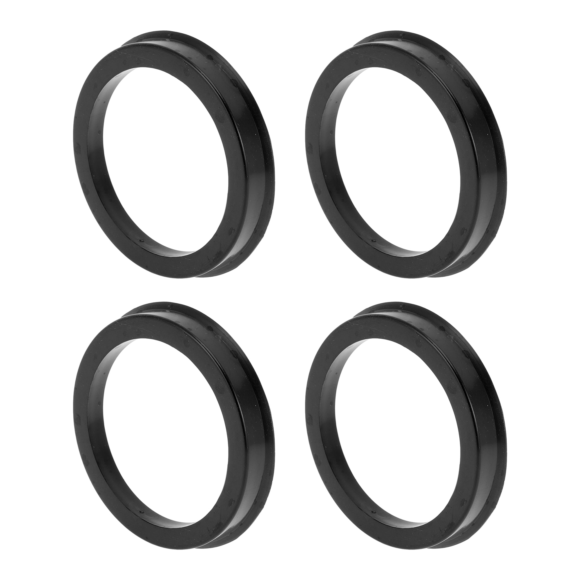 Unique Bargains Car Wheel Hub Centric Rings Black Polycarbonate Wheels ...
