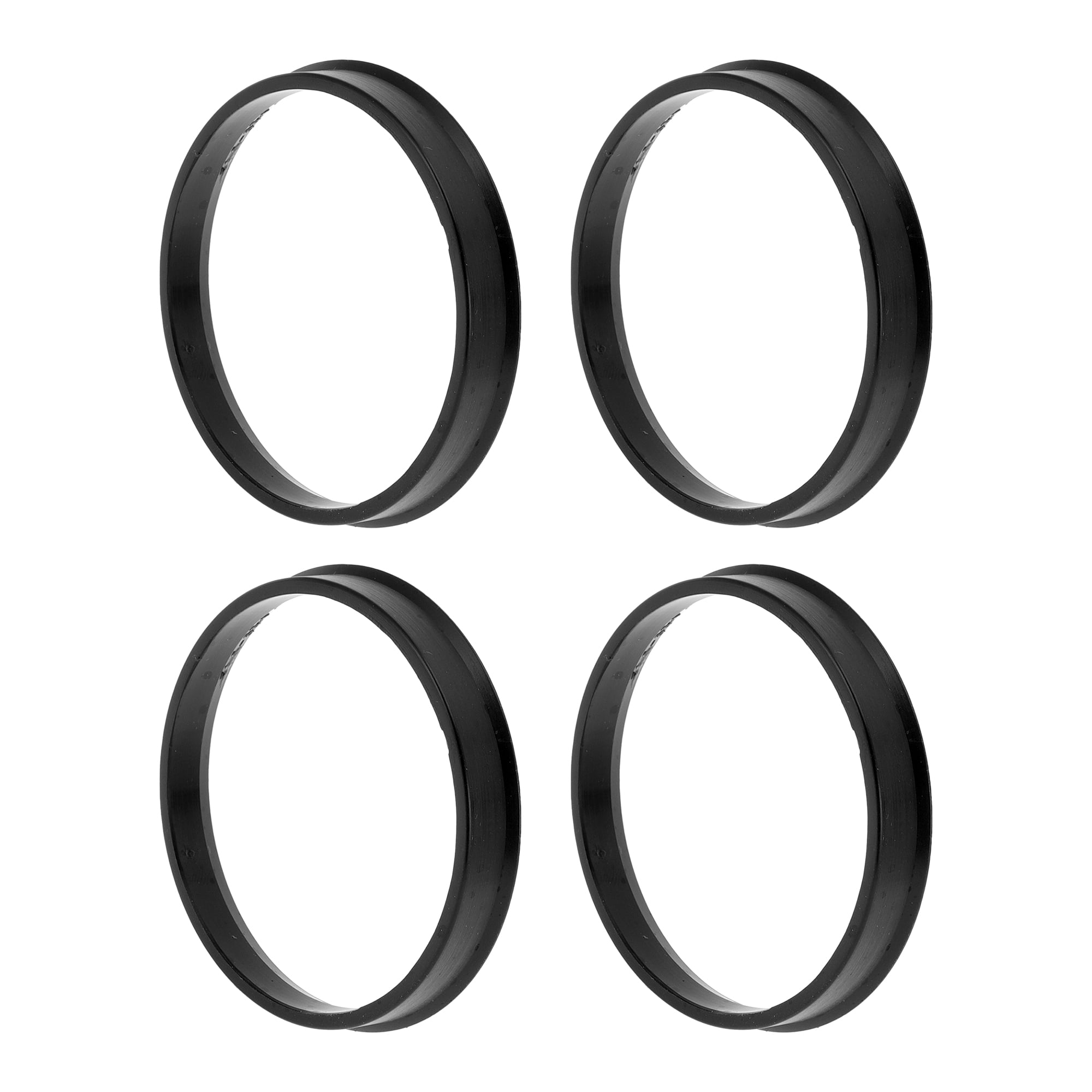 Unique Bargains Car Wheel Hub Centric Rings Black Polycarbonate Wheels ...