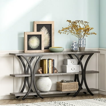 "Tribesigns 55"" Vintage Entryway Console Table, Wooden Hallway Table ...