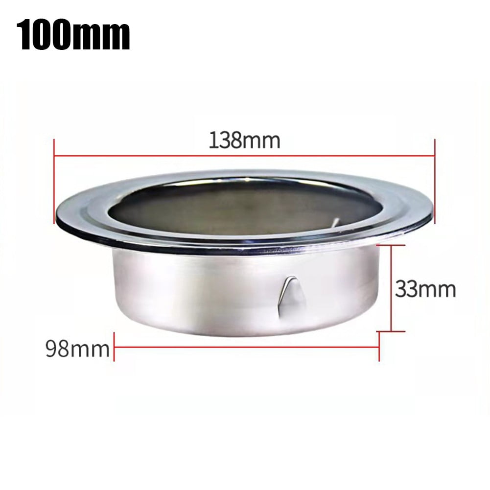 70/80/100mm Stainless Steel Round Pipe Flange Seat Tube Air Ventilation ...