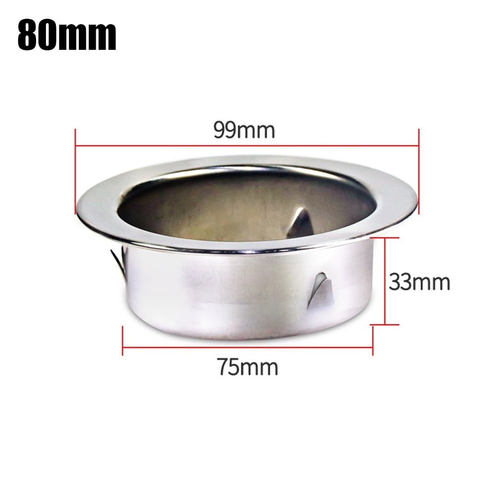 70/80/100mm Stainless Steel Round Pipe Flange Seat Tube Air Ventilation ...