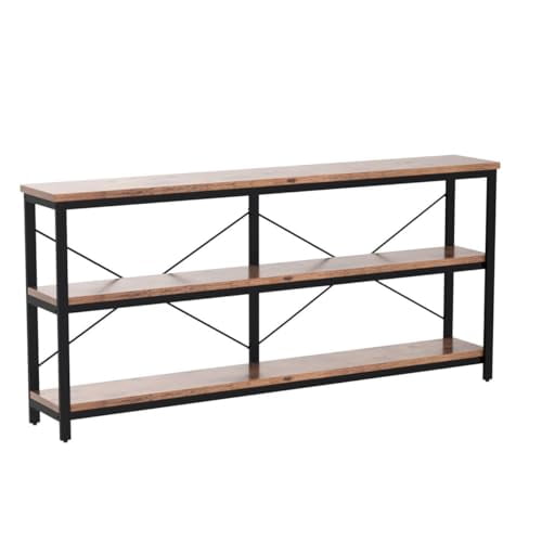 70.86'' Extra Long Console Table, Industrial Long Sofa Table with ...