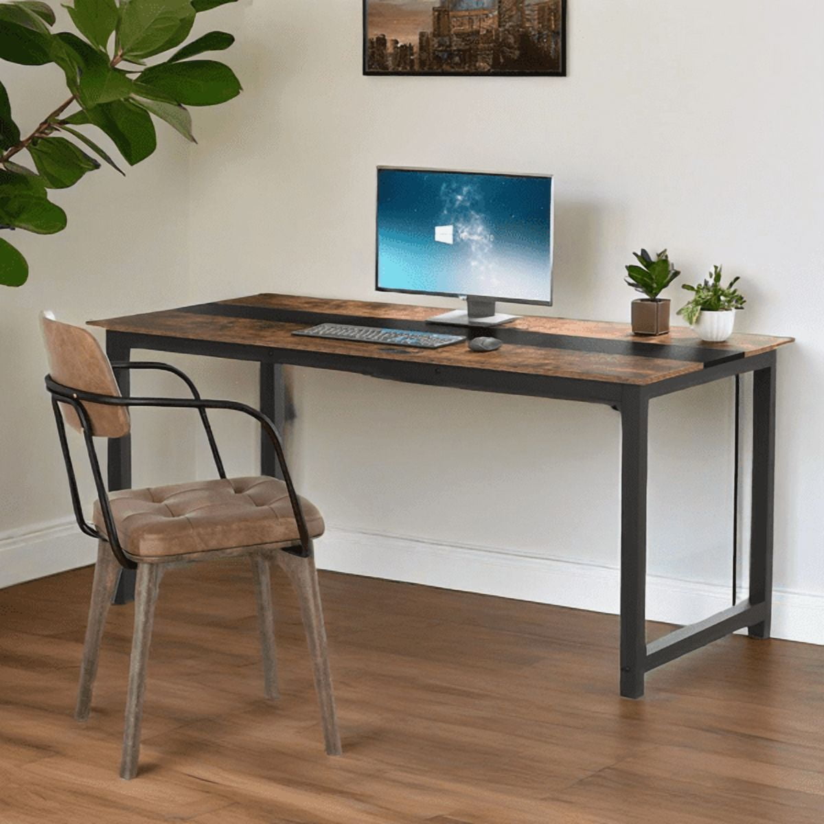 70.86" Large Workstation Desk - 31.5''W×29.13''H, 900lbs Capacity ...