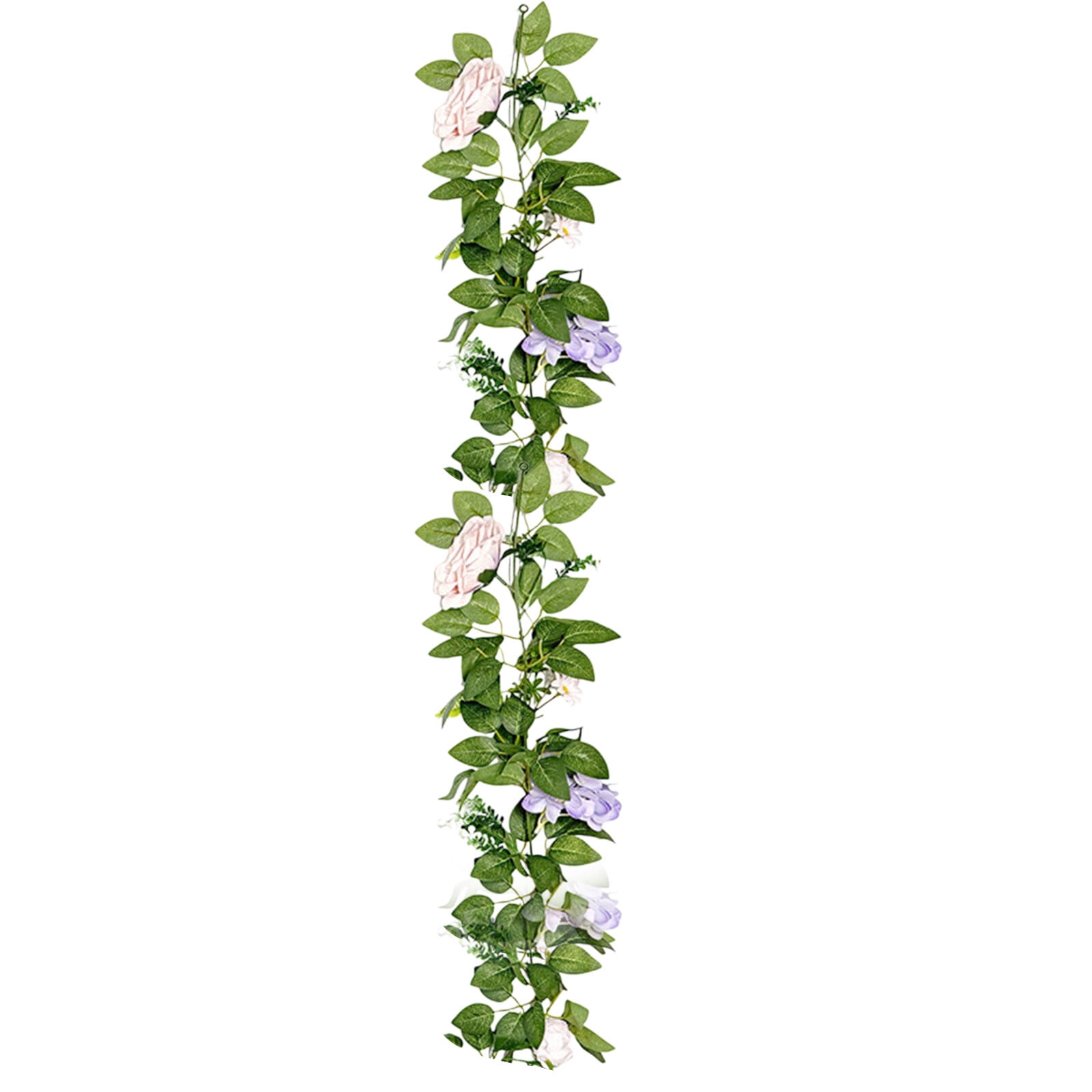 70.87" Artificial Rose Vines Silk Flowers - Realistic Fake Flower Wall ...