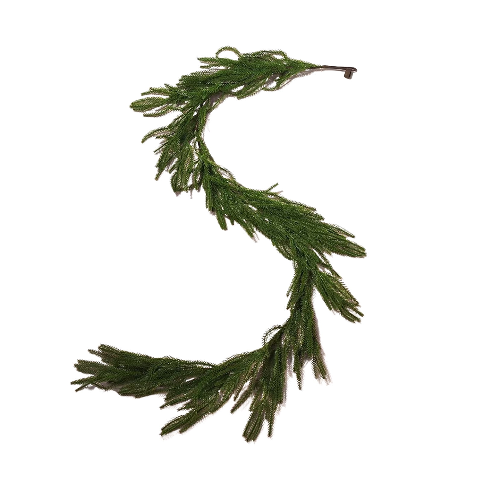 70.87in Large Christmas Norfolk Pine Garland - Fake Pine Needle Garland ...