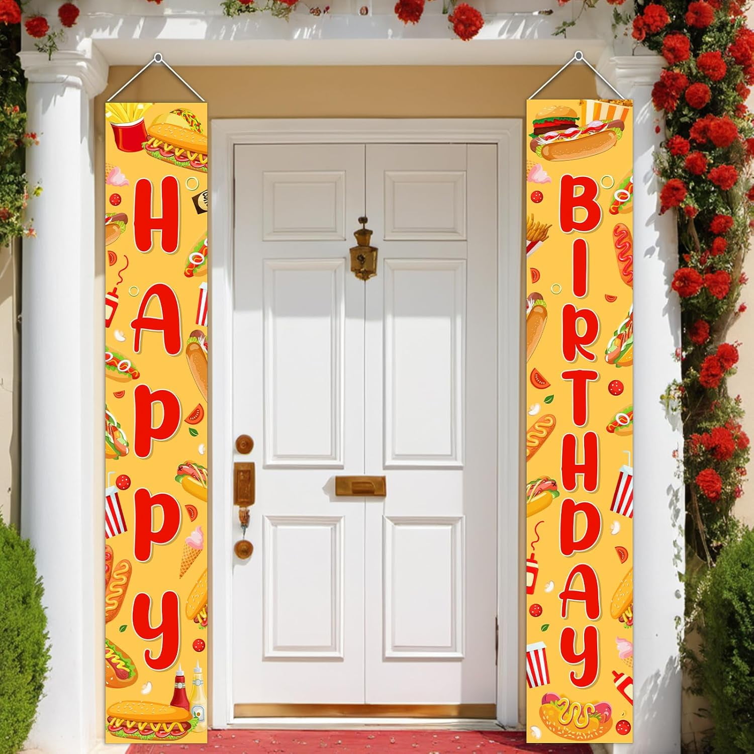 70.8x11.8inch Hot Dog Party Decorations Banner Hot Dog Theme Happy ...