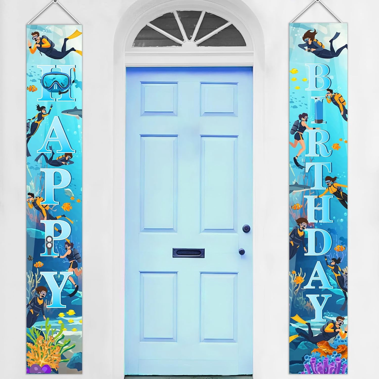 70.8x11.8inch Scuba Diving Decorations Banner Underwater Sports Themed ...