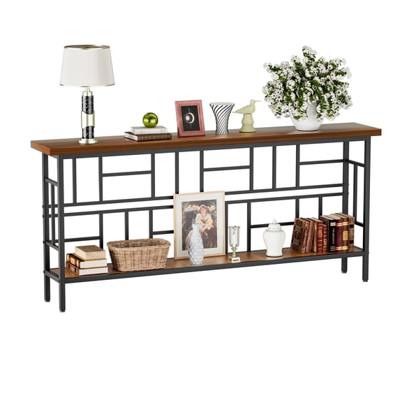 70.9'' Console Table, Narrow Entryway Table Sofa Table for Living Room ...