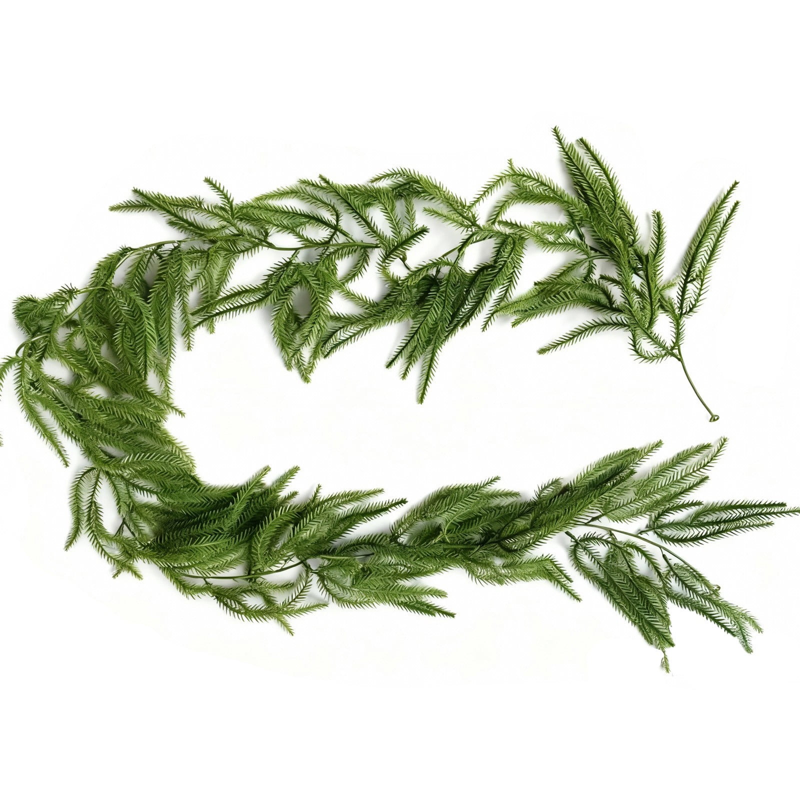 70.9" Garland Single Fork Natural Garland Artificial Greenery Garland ...
