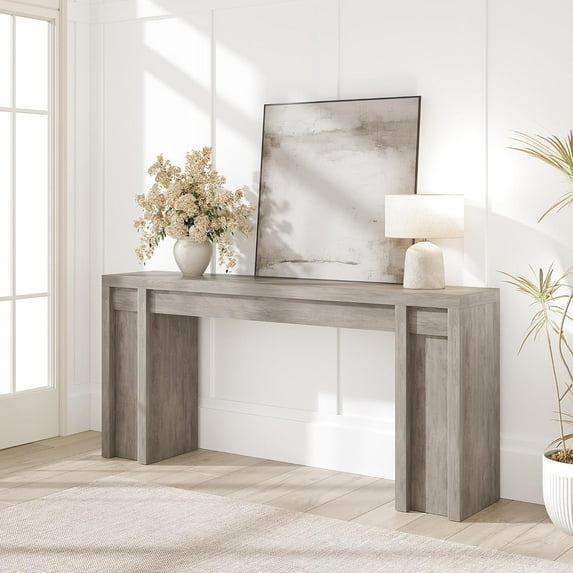 70.9-Inch Long Console Table, Narrow Sofa Table Behind The Couch ...