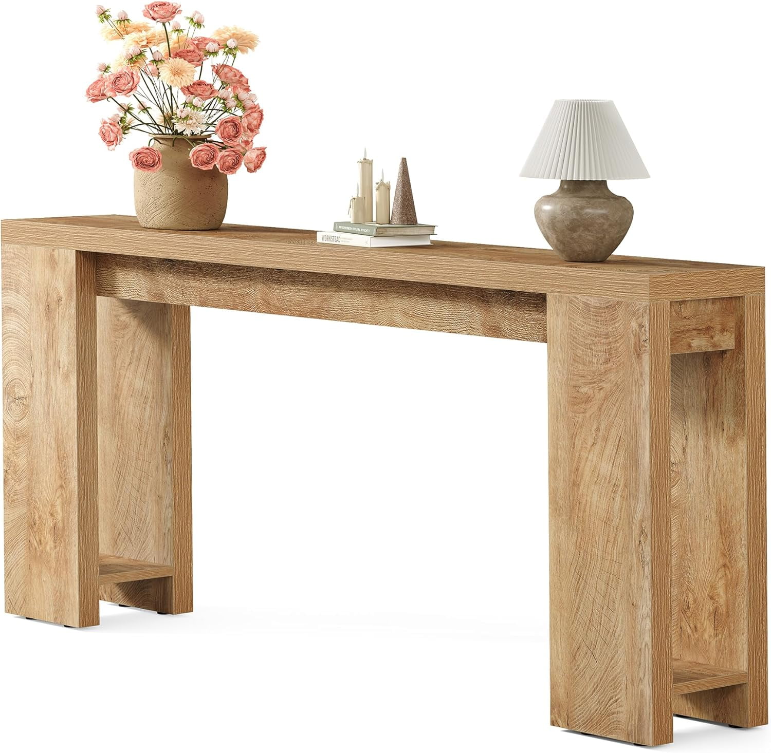 70.9-Inch Long Console Table, Narrow Sofa Table Behind The Couch ...