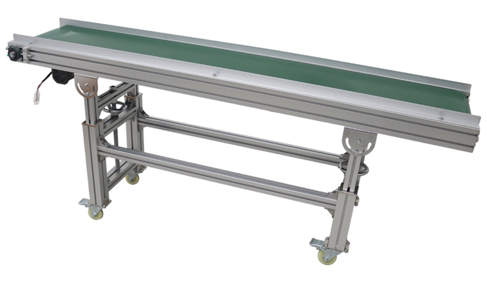 70.9" PVC Belt Inclined Wall Conveyor Industrial Transport Aluminium ...