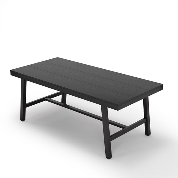 70.9" Rectangular Dining Table for 6-8 People, Large Kitchen Table with ...