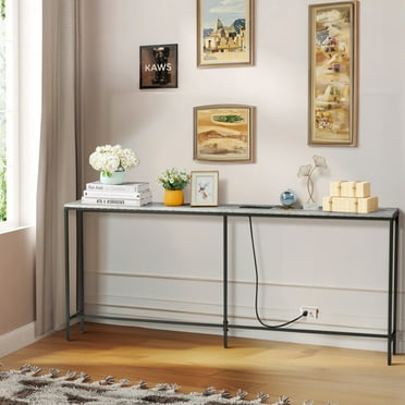 "MONVANE 70"" Modern Living Room Furniture, Long Console Entryway Sofa ...