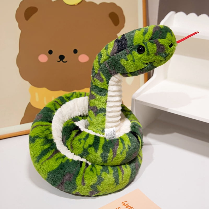 70.9in Realistic Stuffed Snake Plush Toy，for Christmas Halloween Favors ...