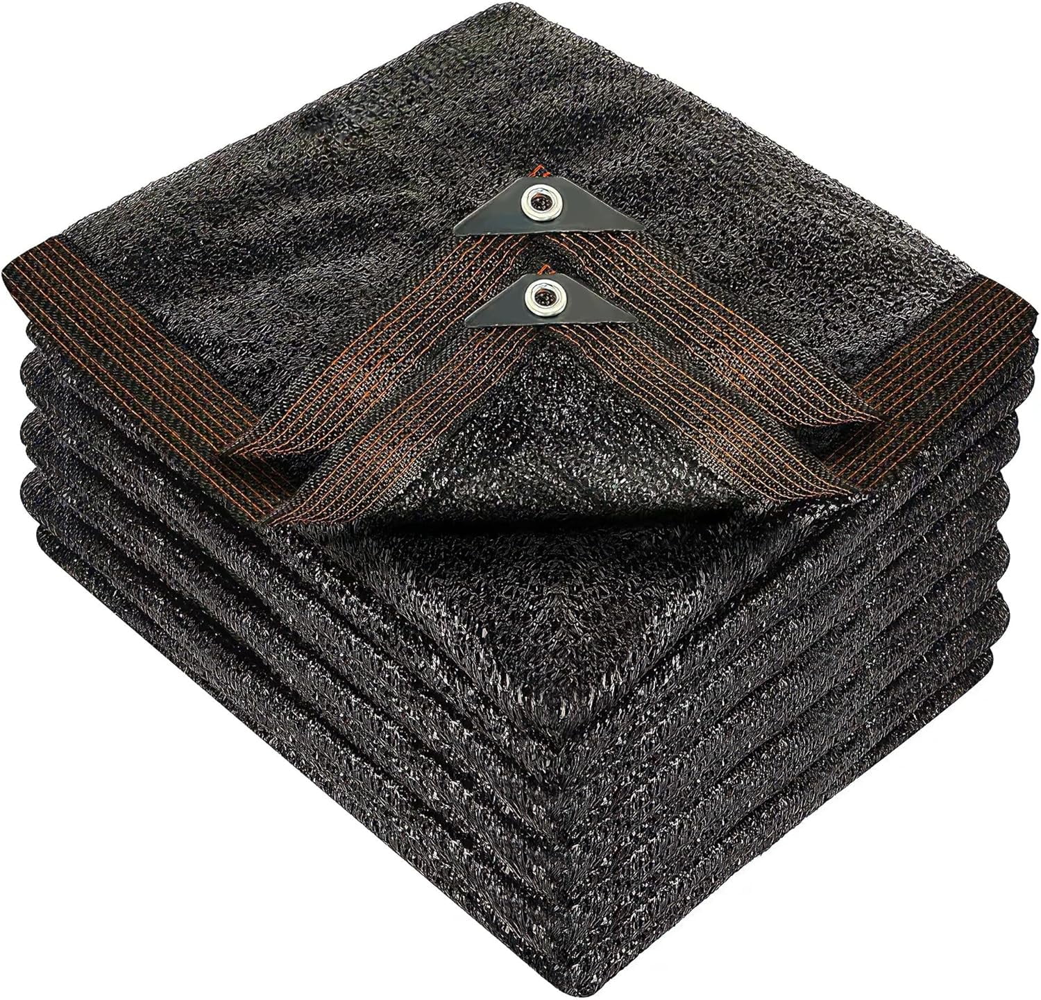 70% Black Shade Cloth, 20 x 20 FT Durable Mesh Tarp with Grommets ...