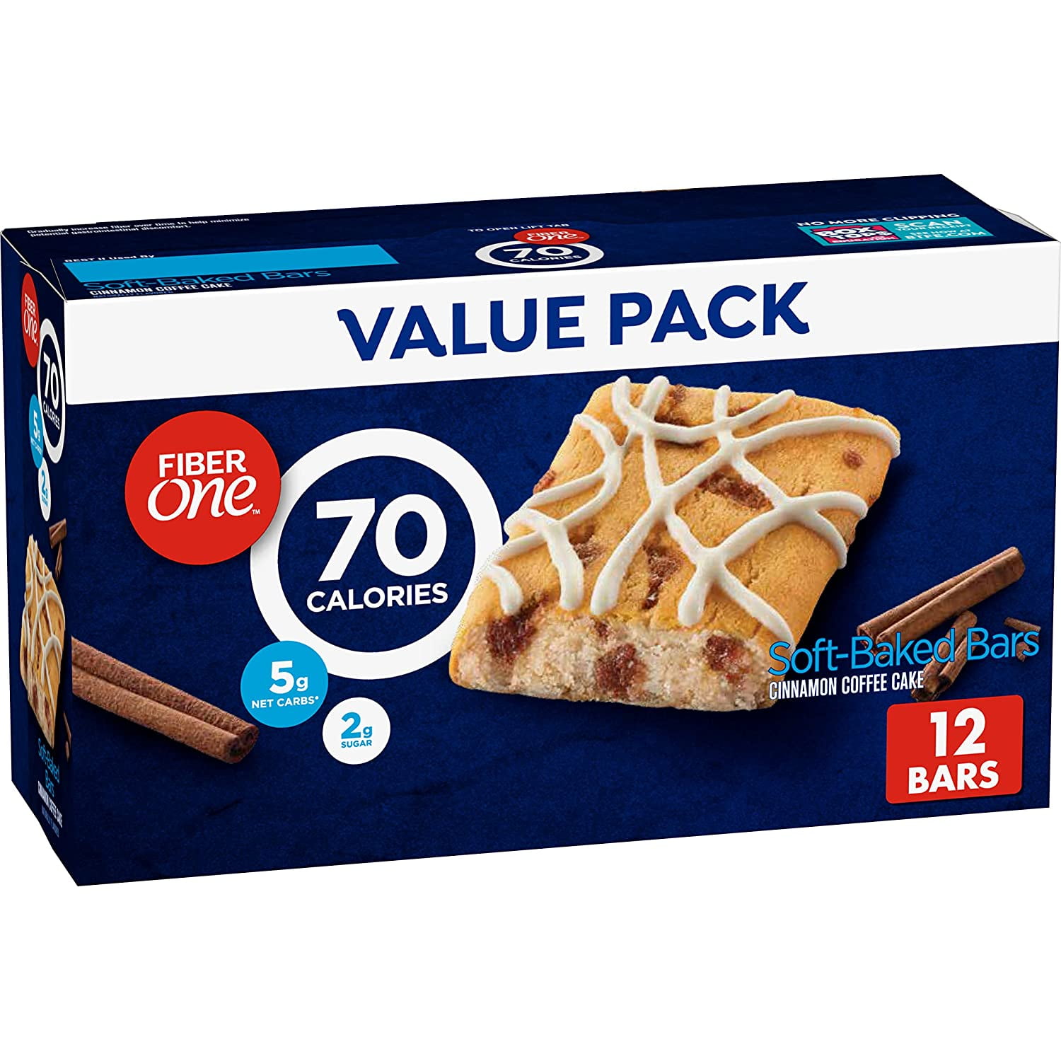 70 Calories, 5 Net Carbs, , Cinnamon Coffee Cake, 12ct - Walmart.com