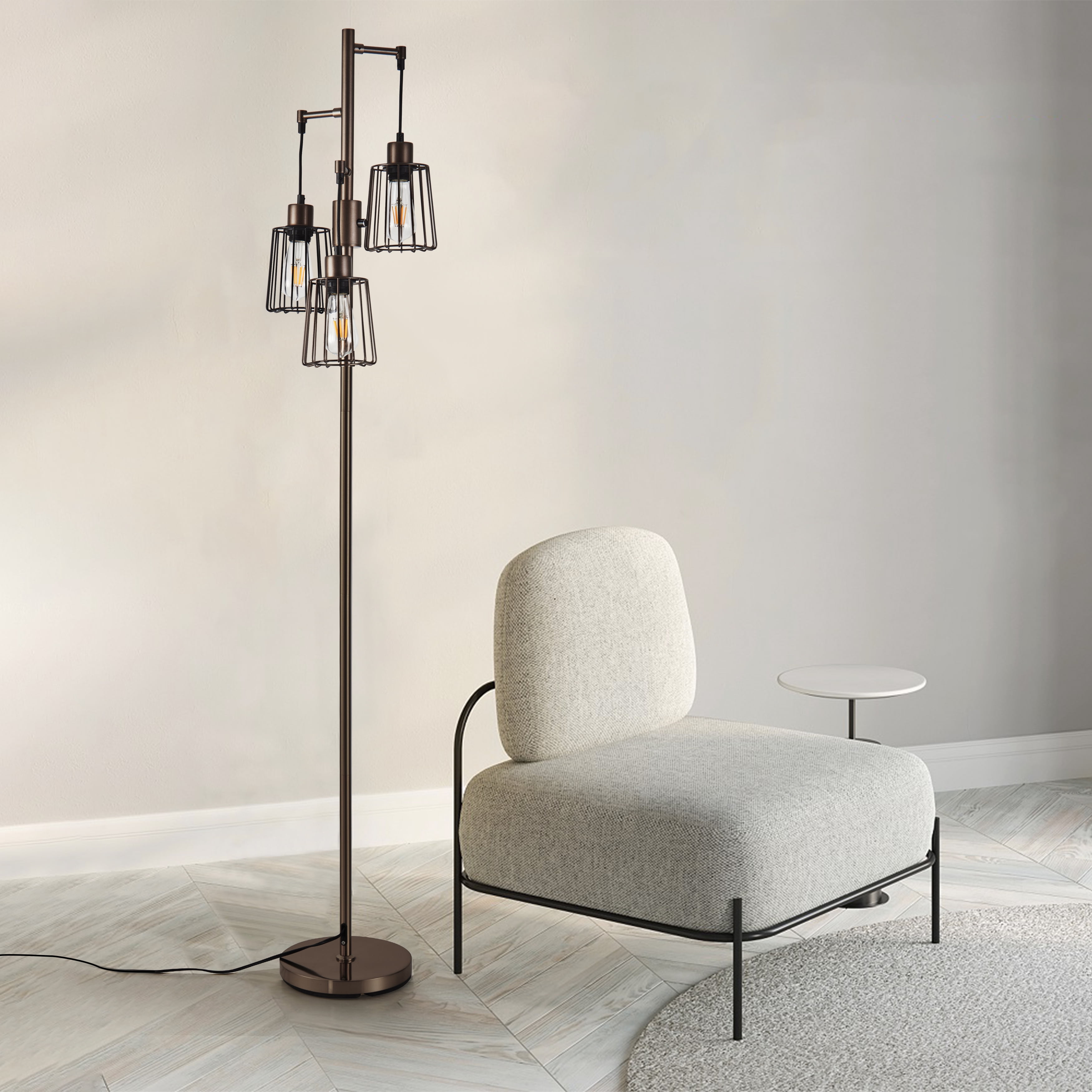 70" Dimmable Metal Modern Floor Lamp, Tree Standing Tall Lamps for ...