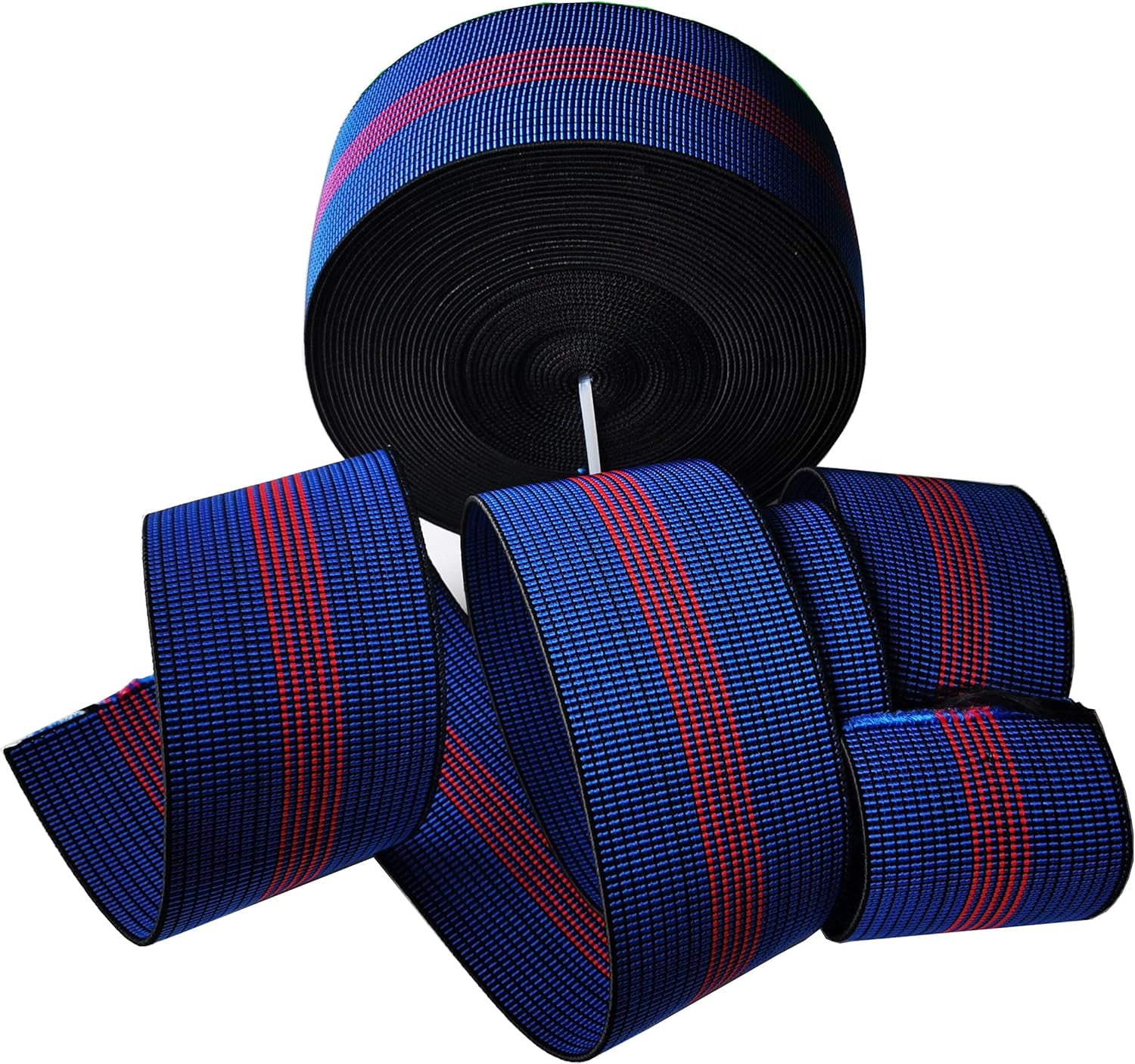 70 Ft 2 PCS in 1 Roll Heavy Duty Sofa Elastic Webbing Low Stretch 2.76 ...