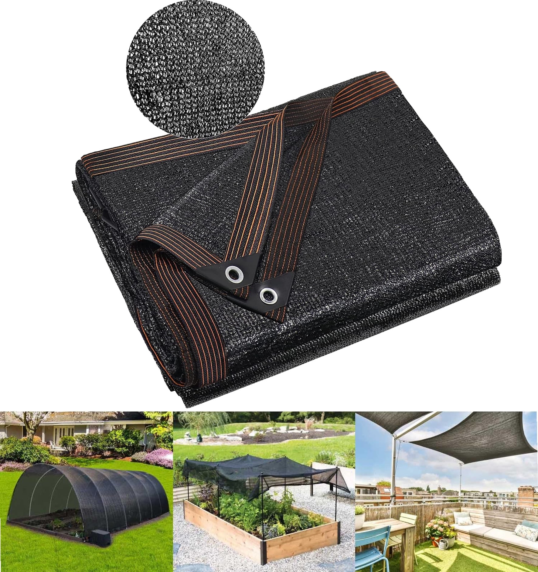 70% Garden Shade Cloth, 10x20FT Durable Mesh Tarp with Upgraded ...