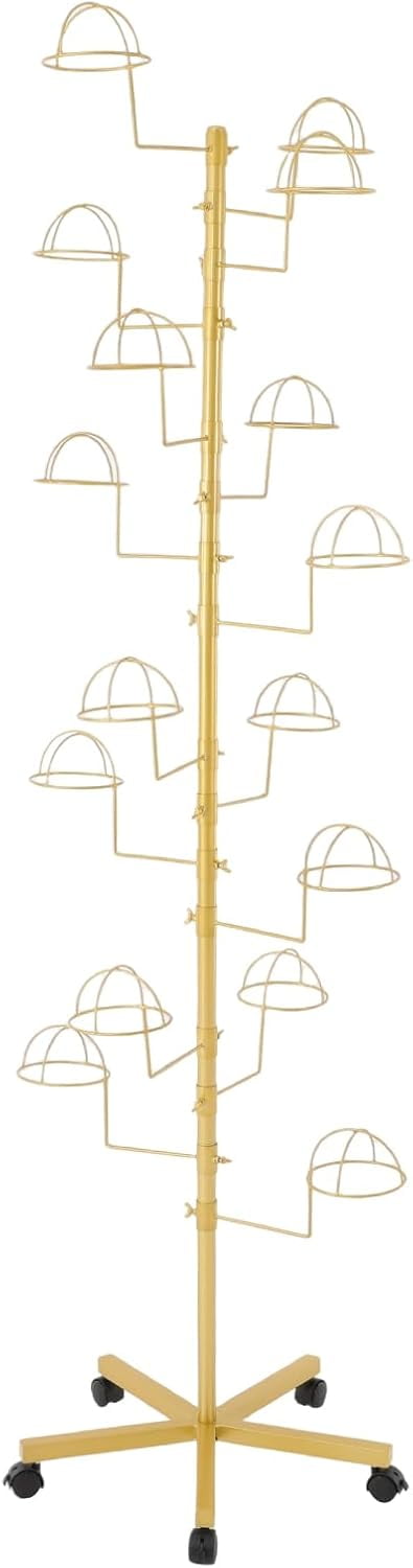 70 In Hat Display Rack Stand with 16 Cap Position, Freestanding Hat ...