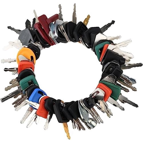 70 Heavy Equipment Keys Master Set, Construction Machinery Key for Cat ...