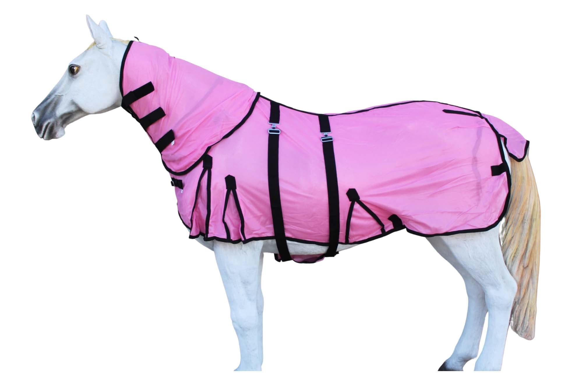 70" Horse Mesh Summer FlySheet Spring Airflow Neck Pink 73128 - Walmart.com