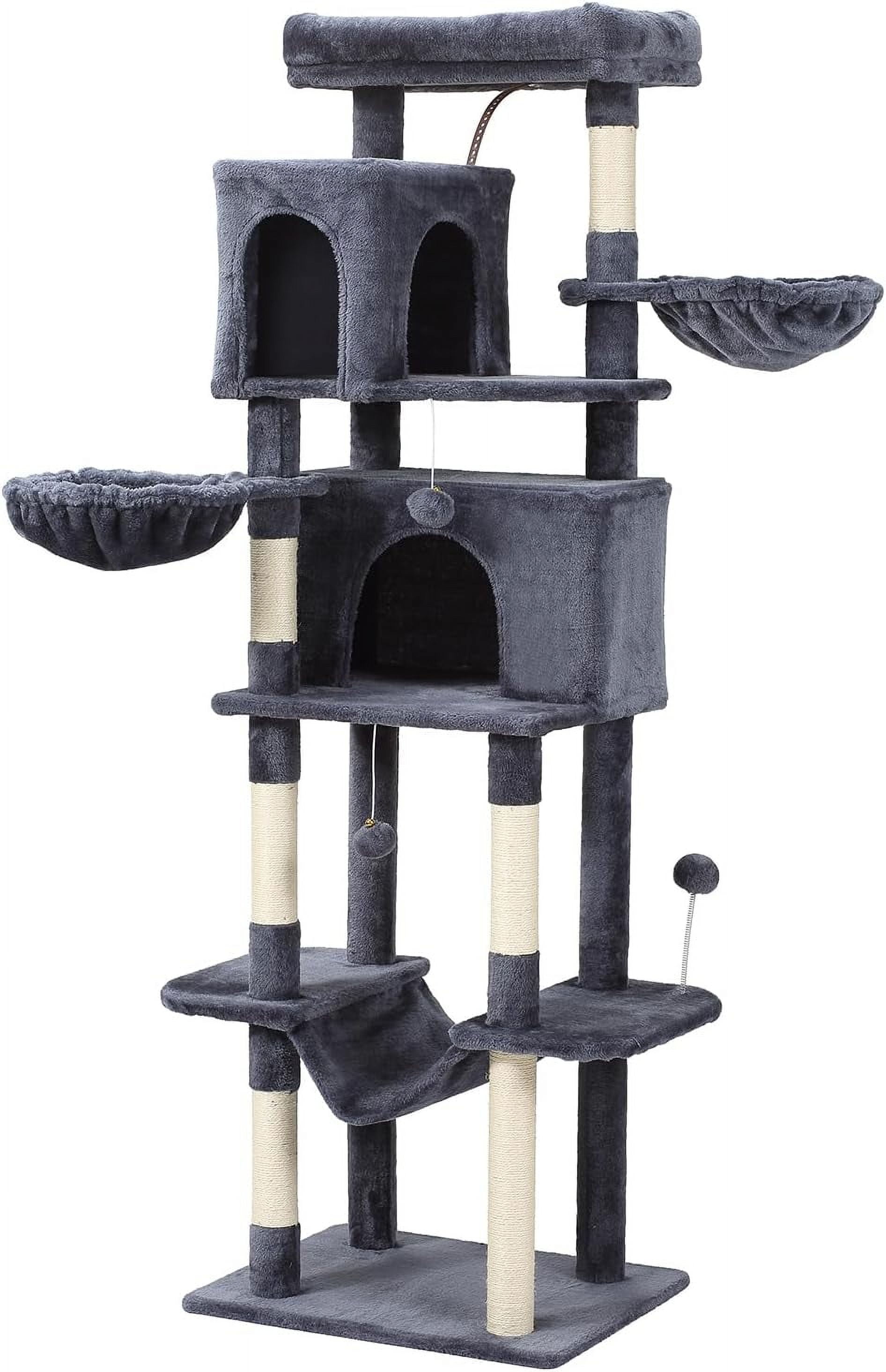70-Inch Cat Tree,Large Cat Tree Tower with Hammock, Scratching Post ...