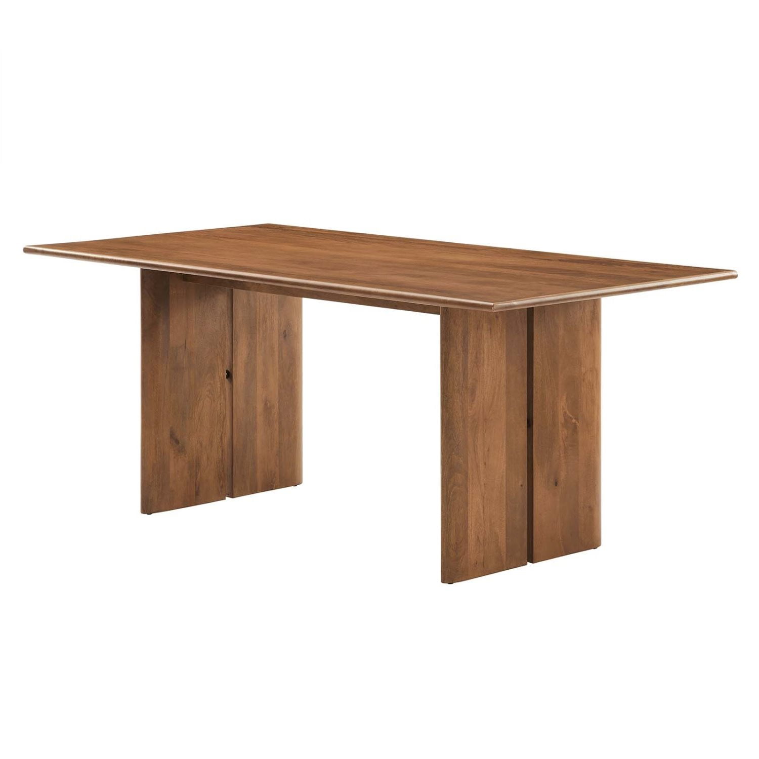 70 Inch Dining Table, Walnut, Wood, Rectangular, Kitchen Cafe Bistro ...