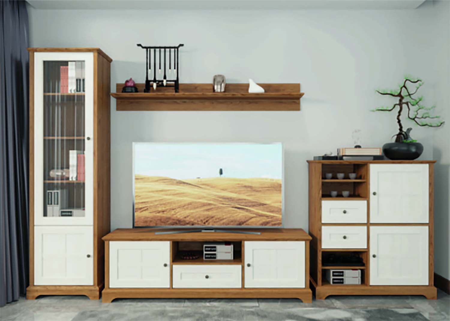 70" Inch TV Stand Entertainment Center Console for TV’s up to 75 “ and ...