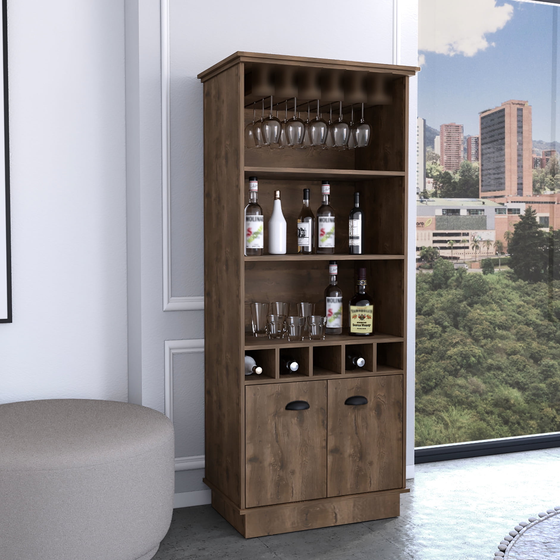 70-Inch Tall Glass Cabinet | Store Favorite Items in Living Room | Made ...