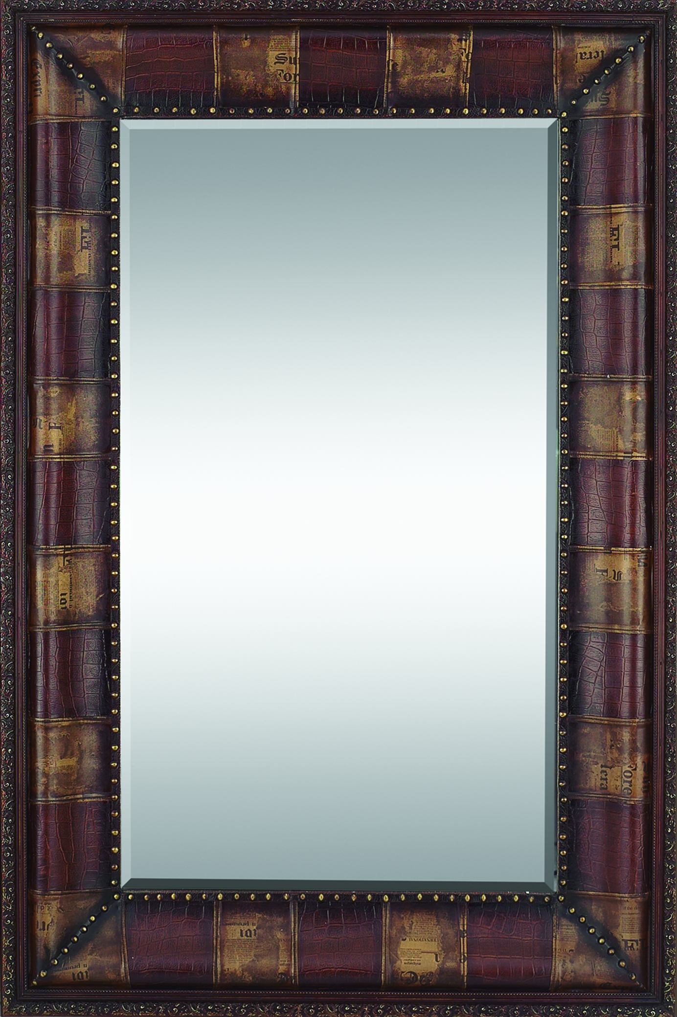 70 Inches High Rectangular Wood Leather Mirror - Walmart.com