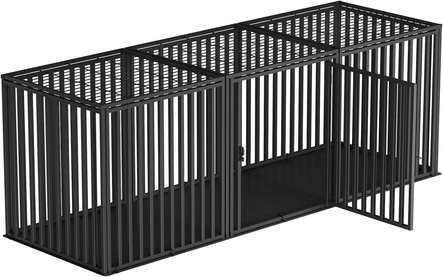 70" L x 28" H Extra Long Steel Tube Dog Crate with Mat Base, Heavy Duty ...