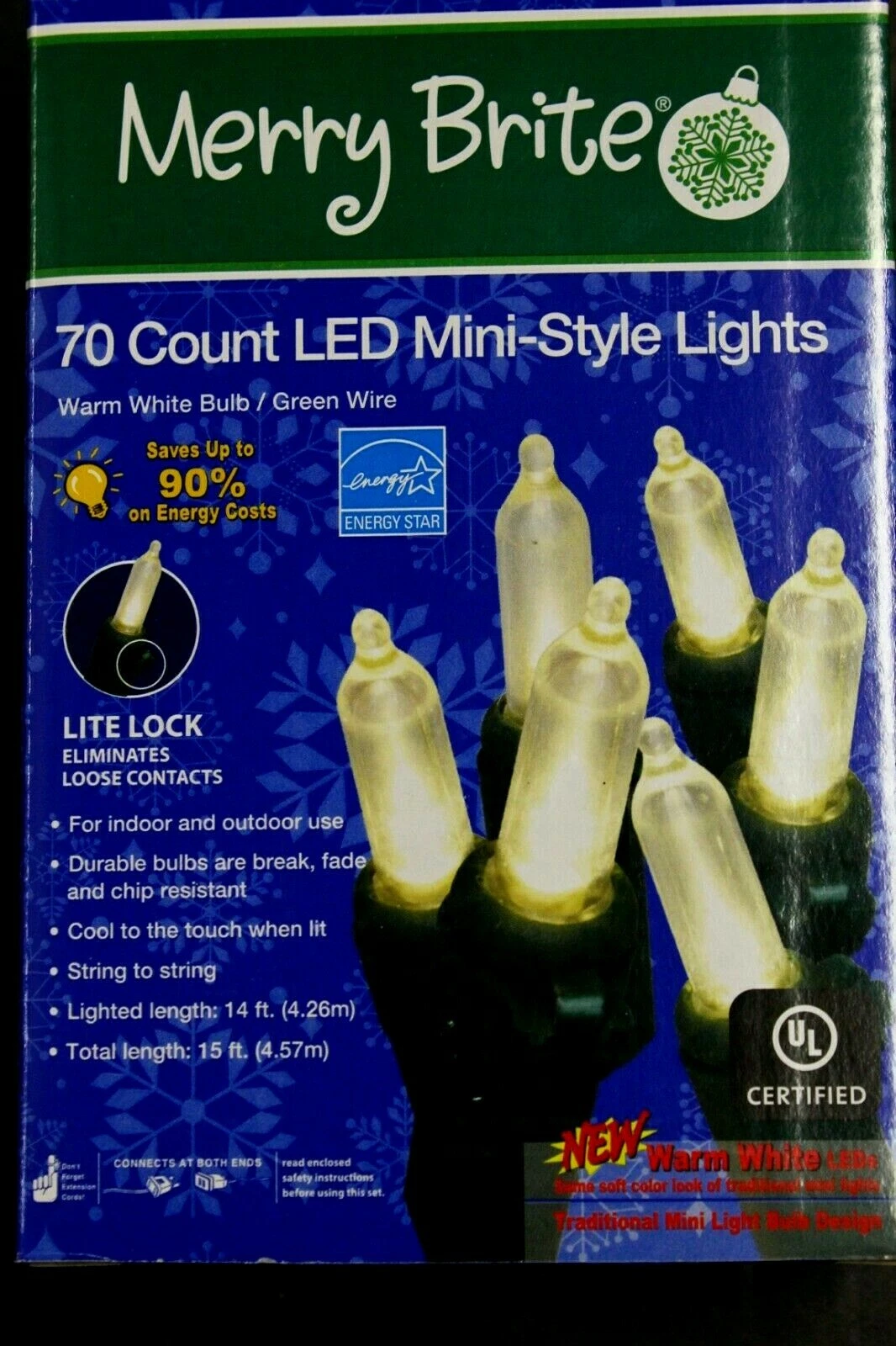 70 Lmerry Brite 70 Led Mini Sting Lights Warm White All-Occasion ...