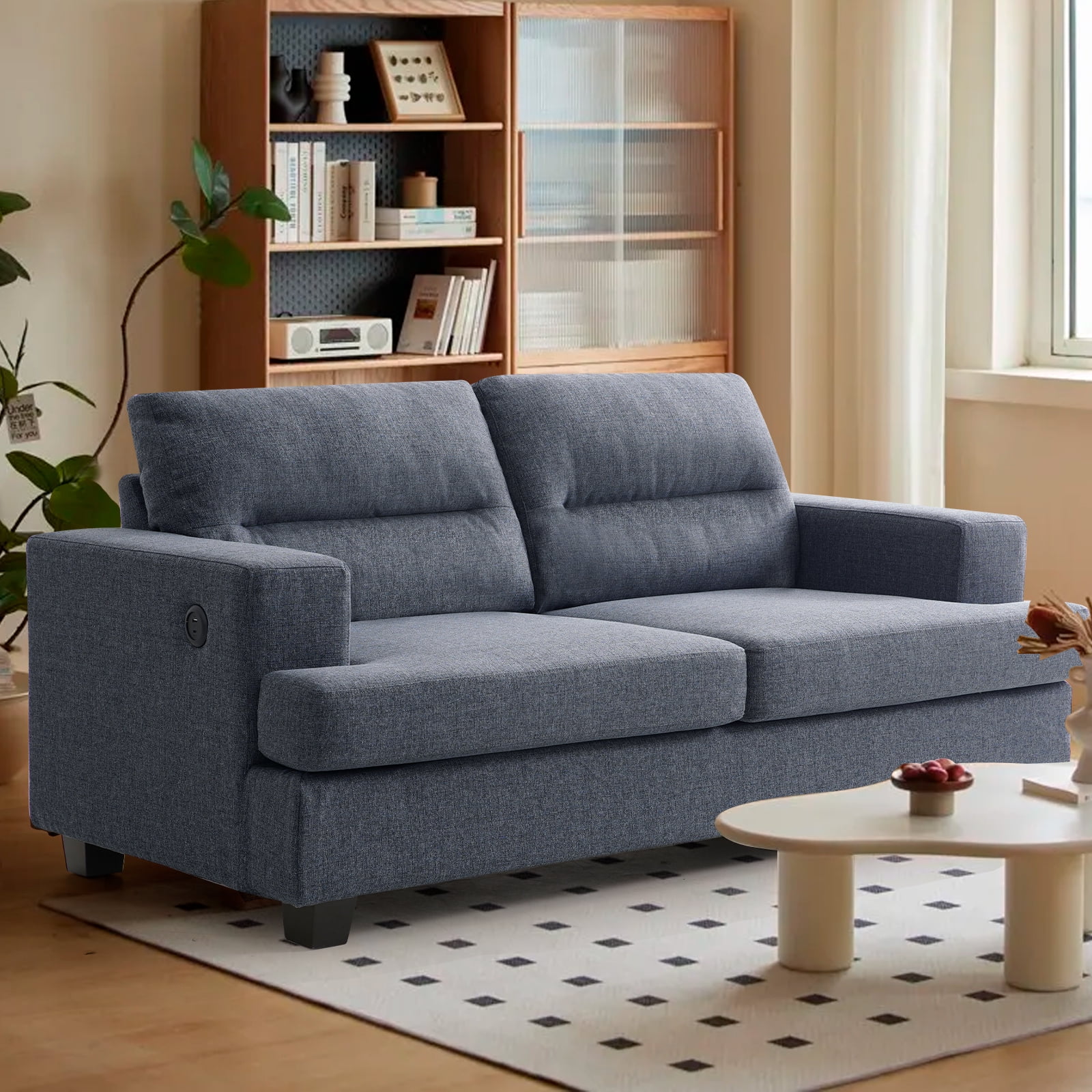 70" Modern Chenille Sofa, loveseat Sofa,Removable Sofa Cover and ...
