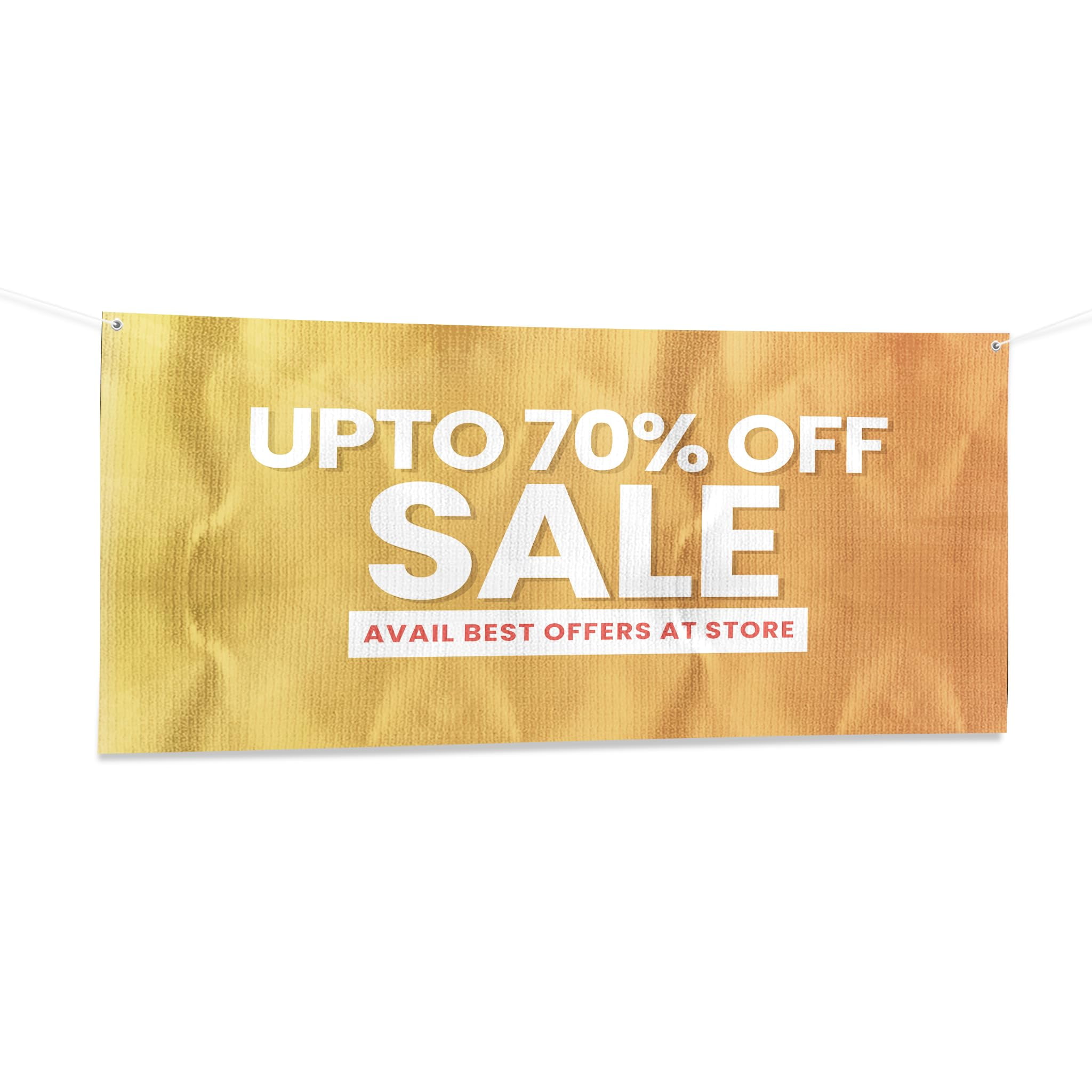 70 Off Sale Banner Large (4Feetx2Feet) By Dreamcontroller | Wall ...