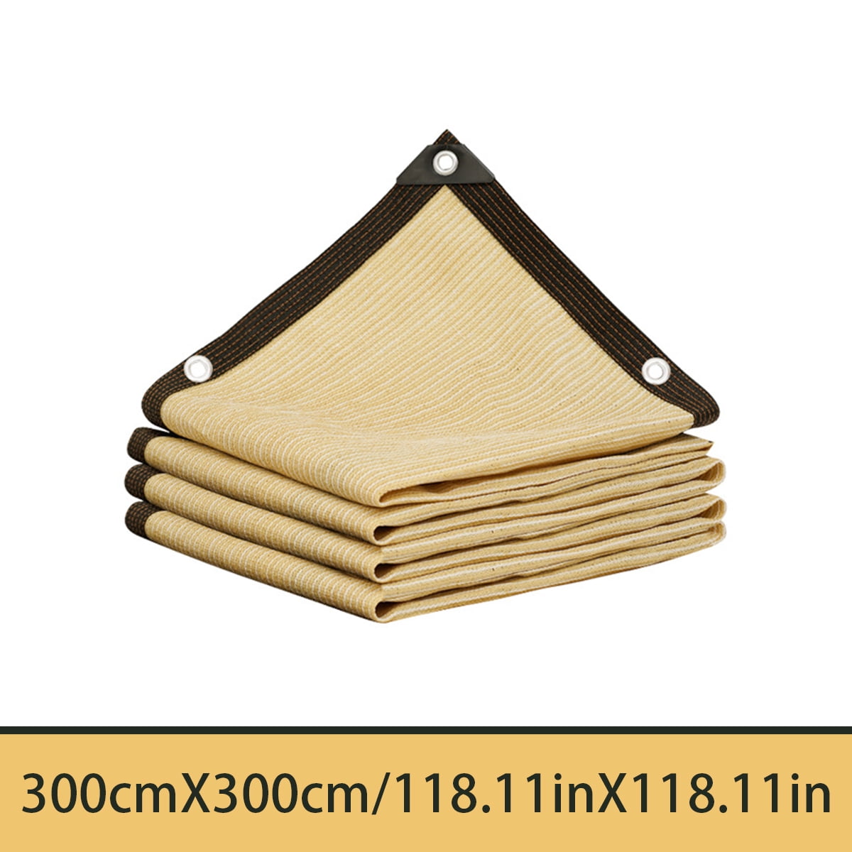 70% Outdoor Shade Fabric with Grommets 7 Sizes Sun Shade Cloth ...